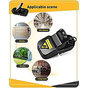 Mouse Traps 12-Pack - for House Indoor Outdoor, Small Mice Traps for House Indoor, Reusable Mousetrap Quick Effective Mouse Catcher for Home