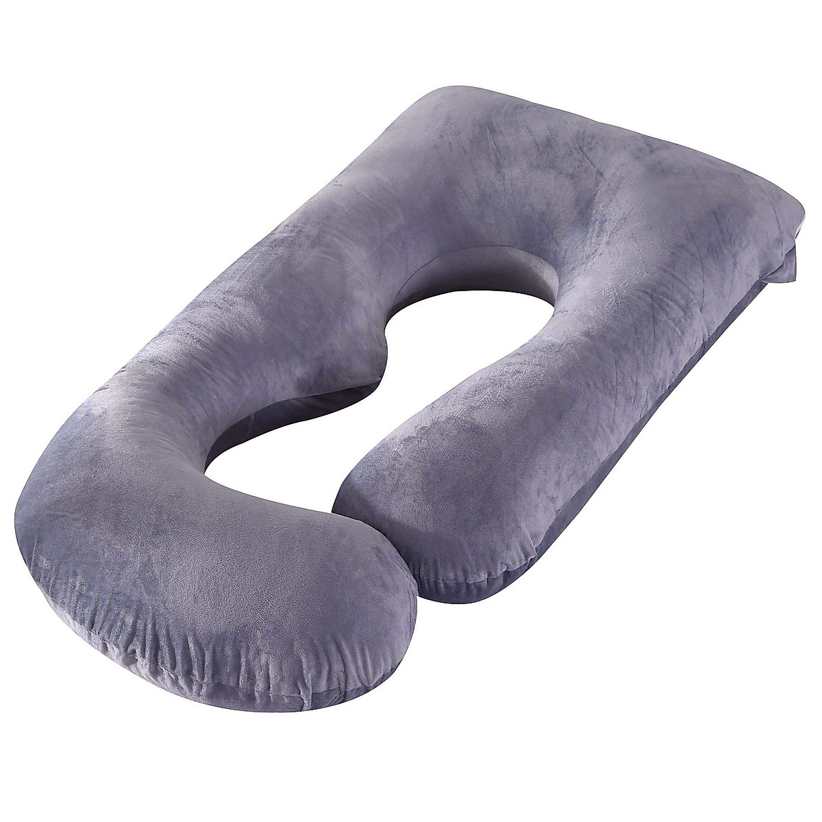 BATTOP Pregnancy Pillow Cover for U+J Shaped Body Pillow,57 inch Large Pregnancy Pillowcase,Cooling,Machine Washable Replacement Cover,Fits Most 55/57 Inch,Cover Only