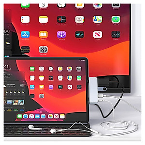 HYPER - HyperDrive 4-in-1 USB C Hub for iPad Pro - 3.5mm Audio Jack, USB-C Power Delivery, USB-A 3.0, 4K30Hz HDMI - Silver