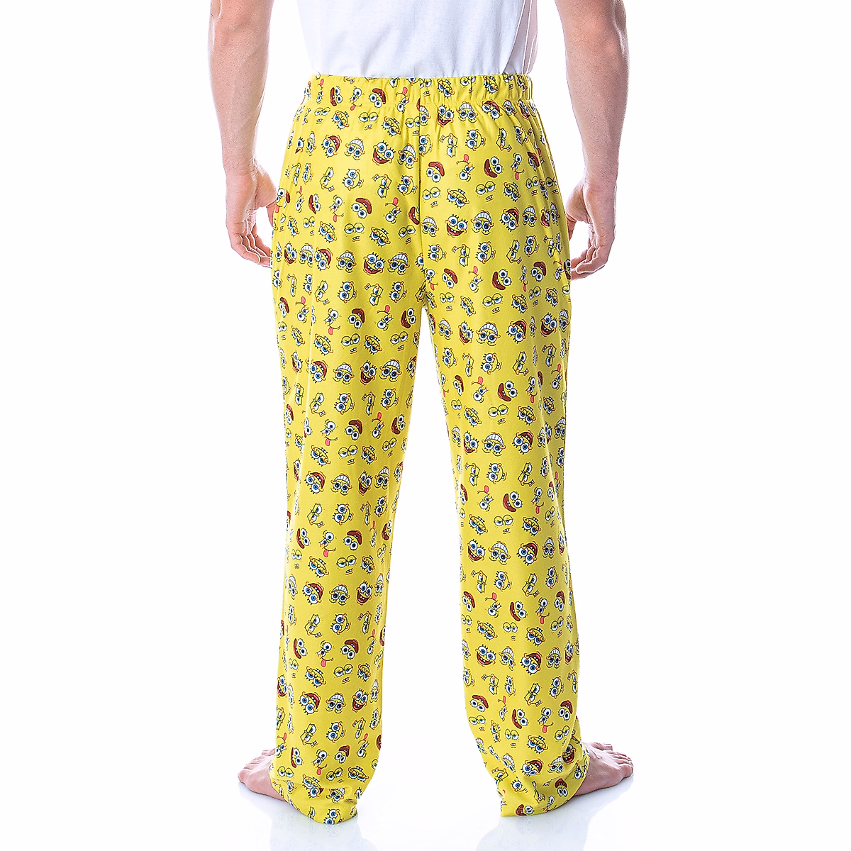 Nickelodeon Men's Spongebob Squarepants Face Expressions Loungewear Pajama Pants (4X-Large) Yellow