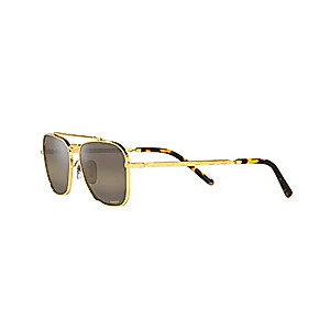 Ray-Ban RB3636 New Caravan Square Sunglasses, Legend Gold/Polarized Clear Gradient Dark Brown, 58 mm