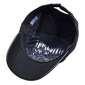 Oversize XXL Women Men Quick Drying Baseball Cap Sun Hats Mesh Lightweight UV Protection Sports Cap for Big Head Black