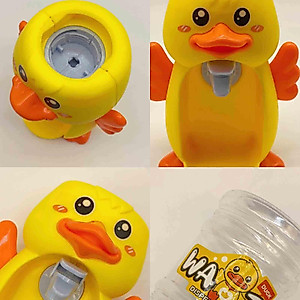 LUOZZY Mini Water Dispenser Toy for Kids Cartoon Animal Water Machine Toy for Kids Water Dispenser Dollhouse Toy (Cute Duck)