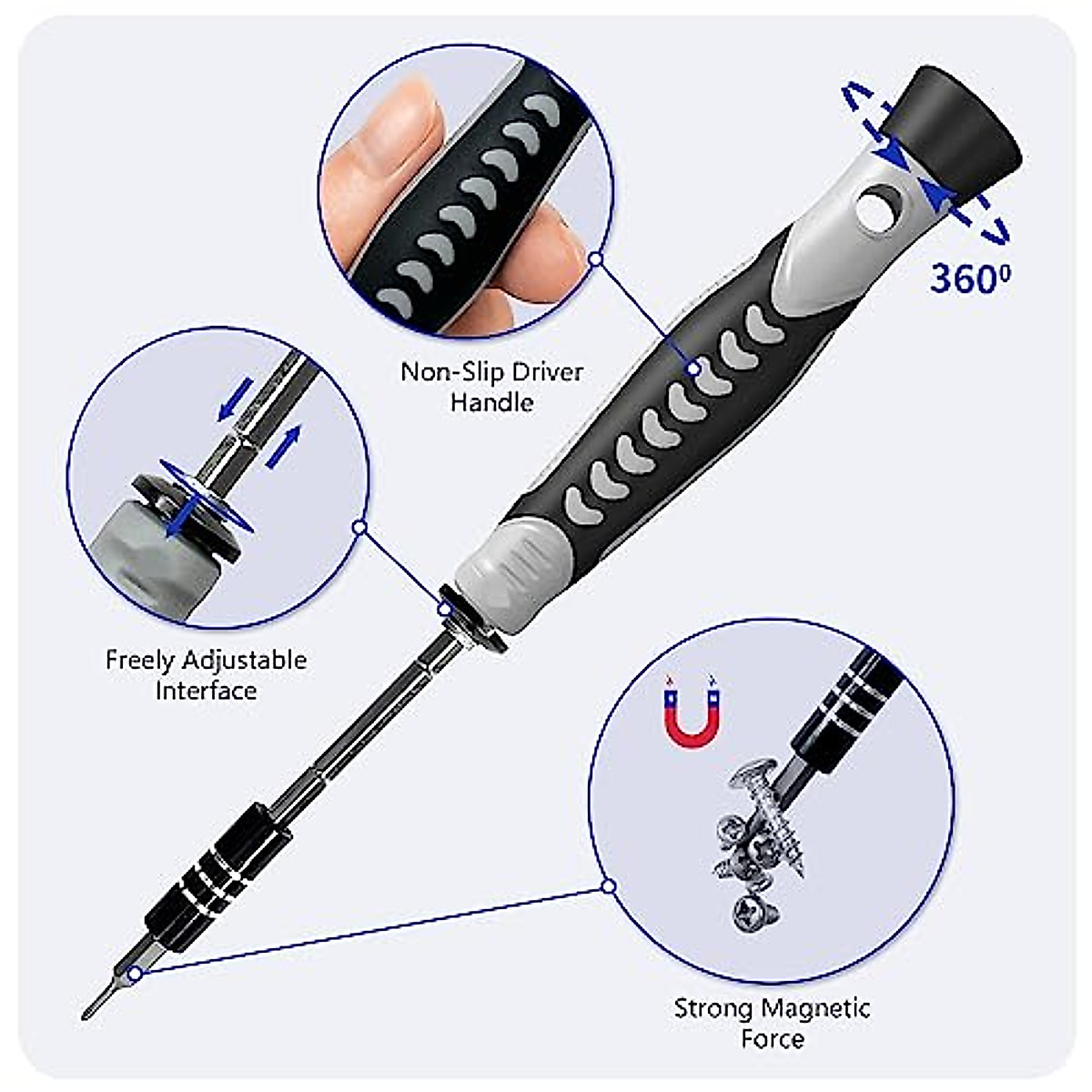 Precision Screwdriver Set 130IN1 TOPWAY Mini Screwdriver Tool Kit with ...