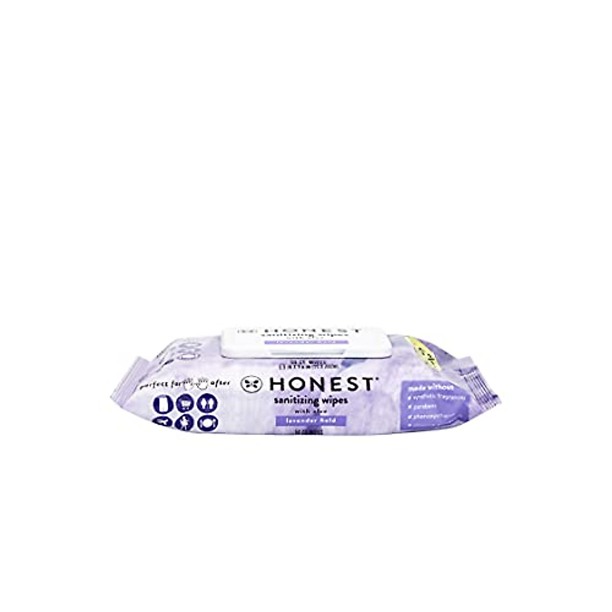 The Honest Company Sanitizing Alcohol Wipes, Lavender, 50 Count (Pack of 3)