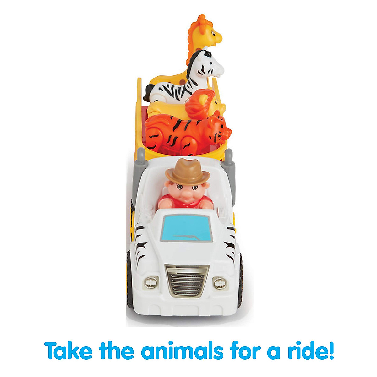 Kidoozie Animal Adventure Truck, Makes Animal Sounds, Includes 4 Poseable Animals, Promotes Language Skills, for Children 12 Months and up