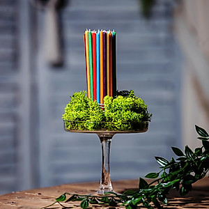 Danilovo Pure Beeswax Candles - No-Drip, Smoke-Less, Tall, Thin Taper Candles – Decorative Candles for Church Prayer, Decor or Birthday Candles – Honey Scented Candles – 6.5”x0.22”(4 Colors, 60 pcs)