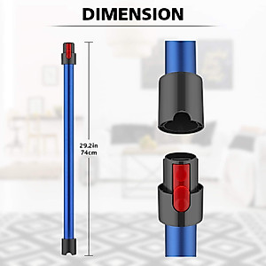 Cabiclean Quick Release Wand for Dyson V15 V11 V10 V8 V7 Cordless Stick Vacuum Cleaners, Attachment Extension Tube (Blue)