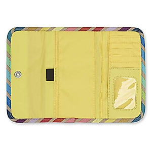 KAVU Mondo Spender Wallet Trifold Travel Clutch - Summer Stripe