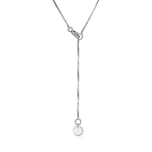 Amazon Essentials Platinum Over Sterling Silver Created Ruby and 1/10th Carat Total Weight Lab Grown Diamond Delicate Knot Necklace, 18 Inch Box Chain 2 Inch Extender (previously Amazon Collection)