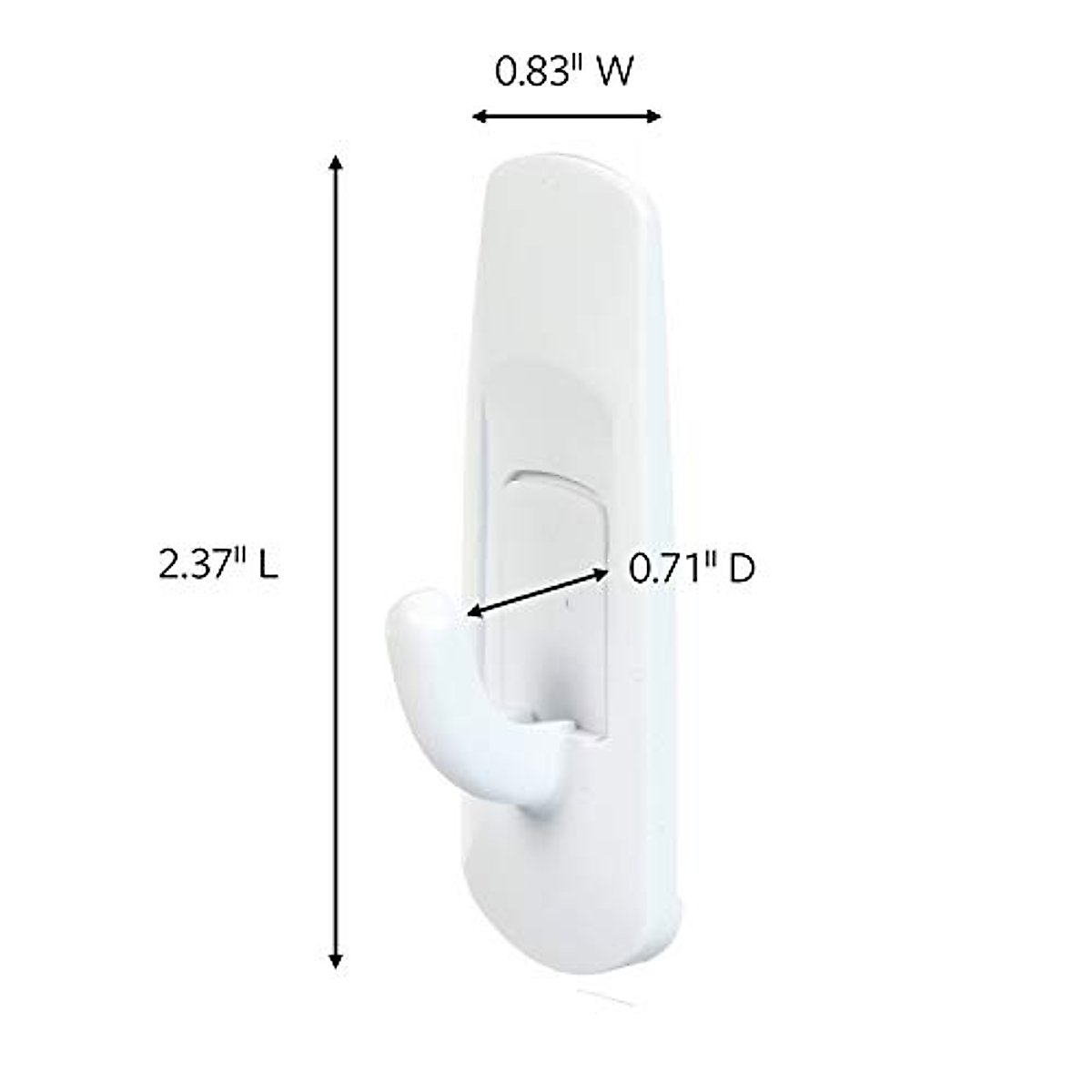 Command Small Utility Hooks, Damage Free Hanging Wall Hooks with Adhesive Strips, No Tools Wall Hooks for Hanging Organizational Items in Living Spaces, 24 White Hooks and 28 Command Strips