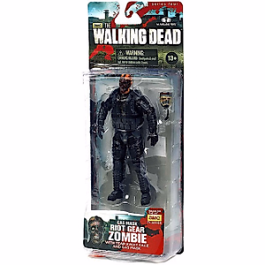 McFarlane Toys The Walking Dead TV Series 4 Riot Gear Gas Mask Zombie Action Figure