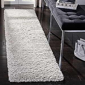 SAFAVIEH Madrid Shag Collection 9' x 12' Aqua MDG256J Solid Non-Shedding Living Room Bedroom Dining Room Entryway Plush 1.6-inch Thick Area Rug