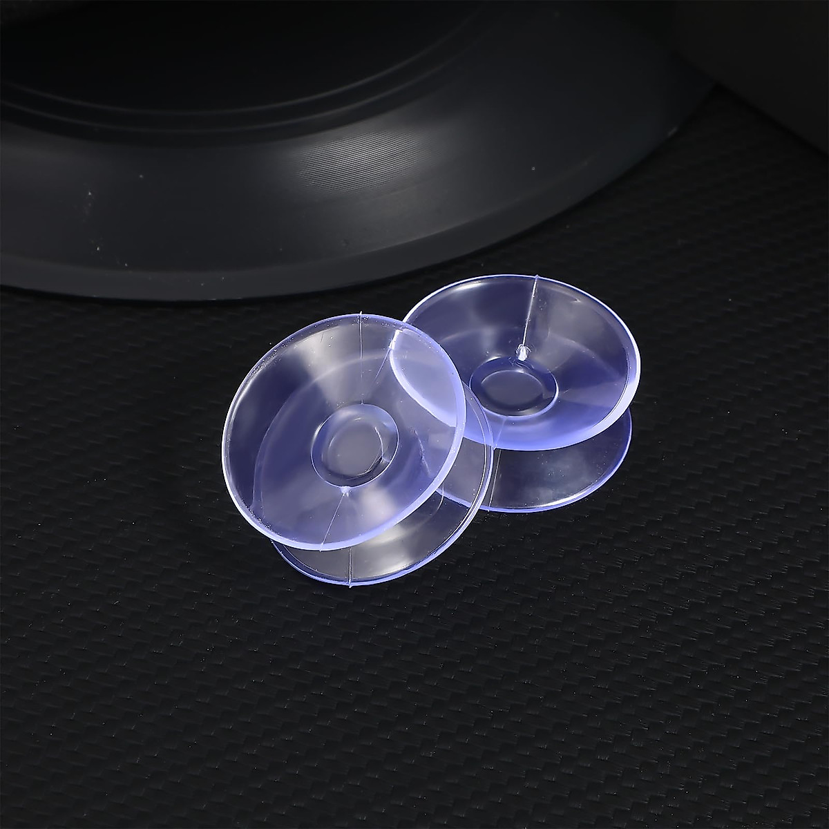 Zerodeko 10pcs Clear Bumpers Plastic Shims Double Sided Suction Cups Plastic Two Sided Suction Cups Glass Suckers Sucker Pad Without Hook Hanger Hook up Table Mat Mirror Desktop