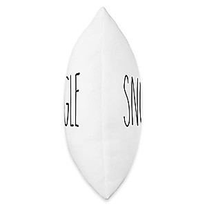 SNUGGLE, Rae Inspired Text Dunn, Relax, Chill, Enjoy Throw Pillow, 16x16, Multicolor