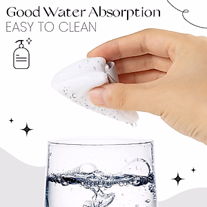 MOTZU 6 Pieces Powder Puff for Face Powder, Triangle Makeup Puff, Cotton Velour Triangle Face Puffs for Setting, Contouring, Under Eyes, and Corners, 2.76-inch Normal Size, with Strap, Beauty Tool