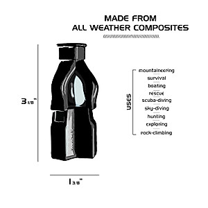 HyperWhistle The Original Worlds Loudest Whistle up to 142db Loud, Very Long Range, for Referee, Coaches, Instructors, Sports, Teachers, Life Guard, Self Defense, Survival, Emergency uses (Black)