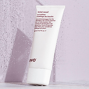EVO Total Recoil Curl Definer - Strong Hold Defining Moisturizing Cream - Enhances Natural Curl Pattern & Reduces Frizz - Humidity Control l - 200ml / 6.7fl.oz