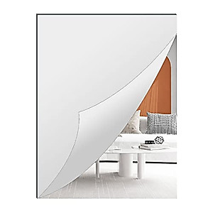 DARENYI A2 Acrylic Mirror Sheet for Wall, 16.5" x 23.2" Large Rectangular Mirror Tiles Frameless Wall Mounted Mirror Self-Adhesive Mirror Stickers for Vanity Bedroom Home Decor