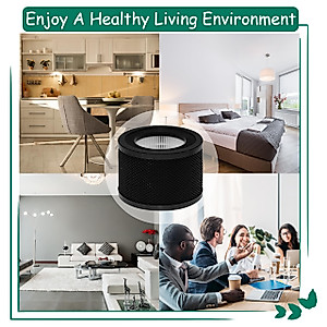 Asheviller TT-AP001 Filter Replacement, Compatible with TaoTronics TT-AP001 Air Purifier and VAVA VA-EE014 Air Purifier, 2 Pack