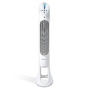 Honeywell HYF260 Quiet Set Whole Room Tower Fan, White