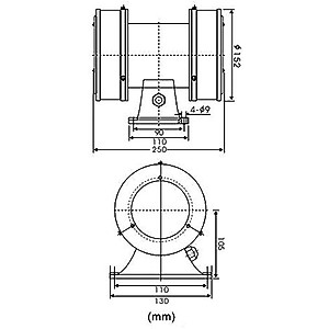Vixen Horns Loud Industrial Electric Motor Driven Alarm/Siren (Air Raid) 120V VXS-1450AR
