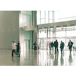 Lithonia Lighting LHQM LED R M6 Quantum White LED Exit and Emergency Light Combo with Red Letters, 180 Lumens, 120 Volts, 4 Watts,