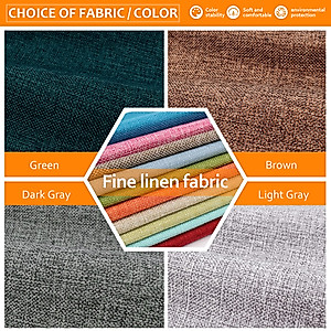 RULAER Indoor/Outdoor 42 Inch Bench Cushion Non-Slip Tufted Patio Furniture Cushions Thickened Soft Kitchen Bench Pads(42x16x4, Brown)