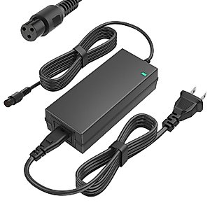 Jucuwe 42V 2A Power Adapter Powerfast 3-Prong Connector for 36V Sports Mod,and Pocket Mod 10S Lithium Battery,Charger Replacement for Electric Scooter