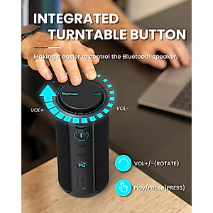 Raymate Bluetooth Speakers, Pair up to 100 Speakers,IPX7 Waterproof Speaker Wireless Bluetooth-V5.3, HiFi Stereo Sound, 1100mins Playtime, Portable Speaker for Home, Outdoor, Party