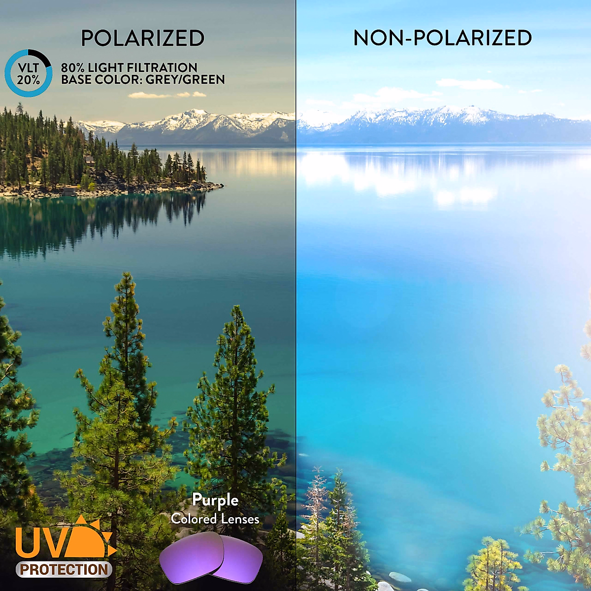 Polarized PRO Replacement Lenses for Tom Ford Henri Sunglasses - By APEX Lenses (Purple)