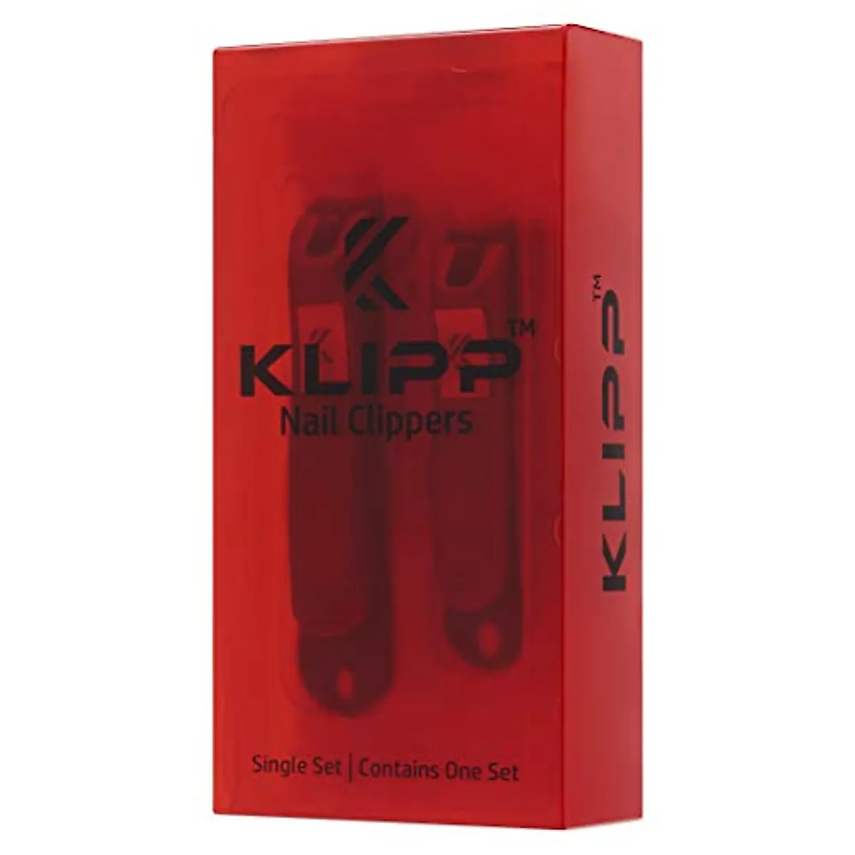 Nail Clippers Set for Men and Women, KLIPP Arched Zinc Alloy Nail Trimmers with Built In Fingernail Files on Non-Slip Levers – Trim and Shape Finger and Toe Nails with Travel Nail Care Kit