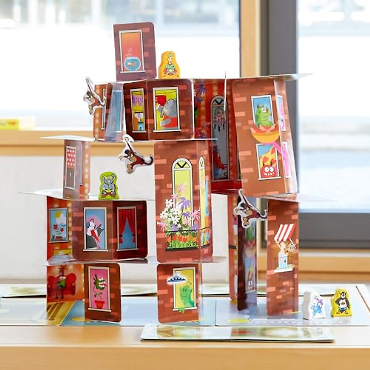 HABA Rhino Hero Super Battle - Exciting 3D Stacking Board Game for Kids & Adults, Fun Family Games, Stacking Card Games for Kids, Made in Germany