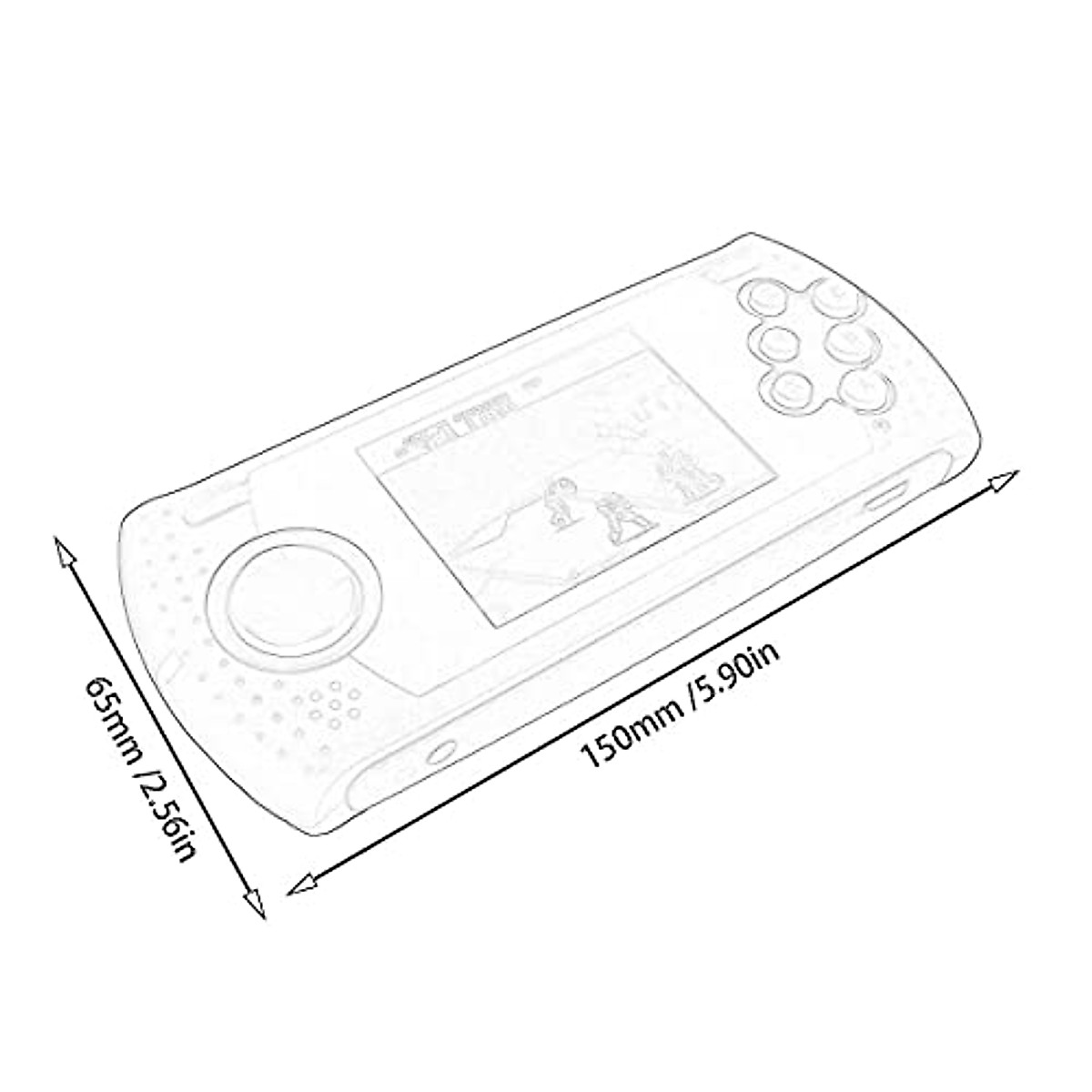 Portable 16-bit Simulator Game Machine Multi-Functional Game Pla