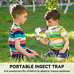 Vacuum Bug Catcher Spider and Insect Traps Catcher with USB Rechargeable Bug Pest Control,Insects and Handheld Bug Catcher with Brush Head Fluke for Stink Bug,Beetle,White Pest Suction Trap