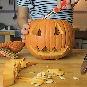 MYJMN Pumpkin Carving Tools, Professional Halloween Pumpkin Carving Kit With Stencils for Adults Kids Heavy Duty Stainless Steel Carving Set for Halloween Decor