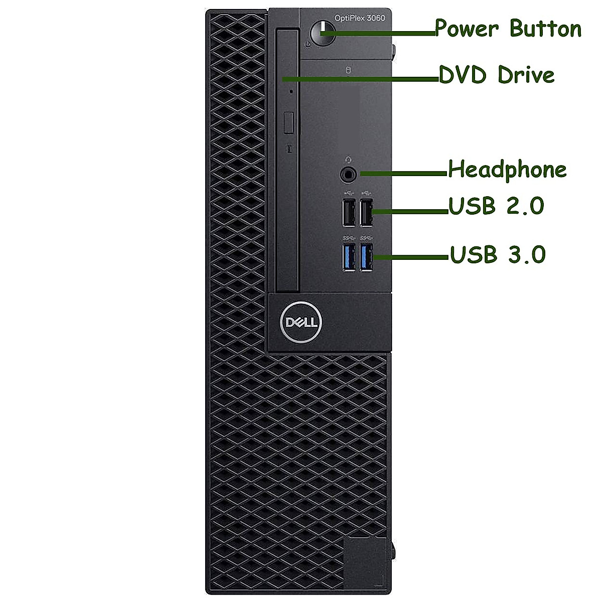 Dell Optiplex 3060 SFF Computer Desktop PC, Intel Core i5-8400 2.80GHz Processor, 16GB DDR4 Ram, 1TB Solid State Drive, HDMI, Wireless Keyboard Mouse, WiFi & Bluetooth, Windows 10 (Renewed)