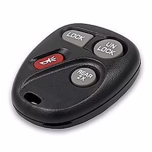 Keyless2Go Replacement for Keyless Entry Car Key Fob Vehicles That Use 4 Button KOBLEAR1XT 15043458 Remote - 2 Pack