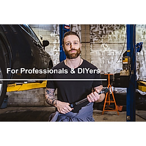 Precisebuilt 1/2" Drive 15-150 ft-lb (30.5-214 Nm) Dual-Direction Click Professional Torque Wrench