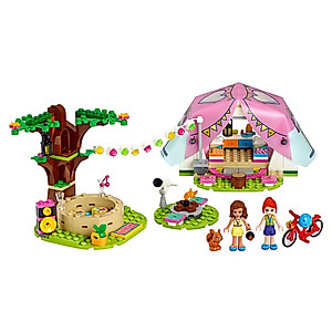 LEGO Friends Nature Glamping 41392 Building Kit; Includes Friends Mia, a Mini-Doll Tent and a Toy Bicycle (241 Pieces)
