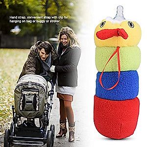 HEEPDD Baby Milk Bottle Cover, Soft Stuffed Caterpillar Baby Feeding Bottle Pouch Milk Bottle Thermal Bags for Kids Baby Toddler Infant