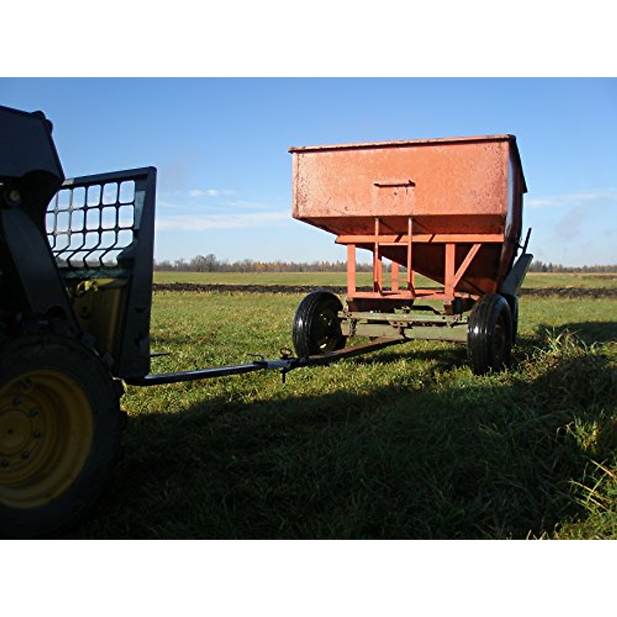 Field Tuff FTF-01FBMA Steel Ball Mount Hitch Adapter Accessory with Chain and Strap Loops for Forklift, Skid Loader, and Tractor Forks