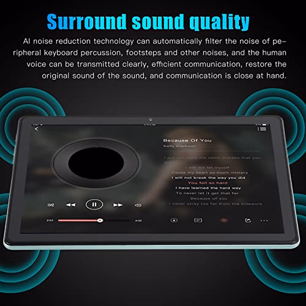 PUSOKEI Tablet PC for Android 11,10 inch 1920x1200 IPS HD Display,MT6711 10 Core CPU,6GB 128GB Memory,Dual SIM Card Slot,2.4G 5G Dual Band WiFi,8MP 20MP Camera(Green)