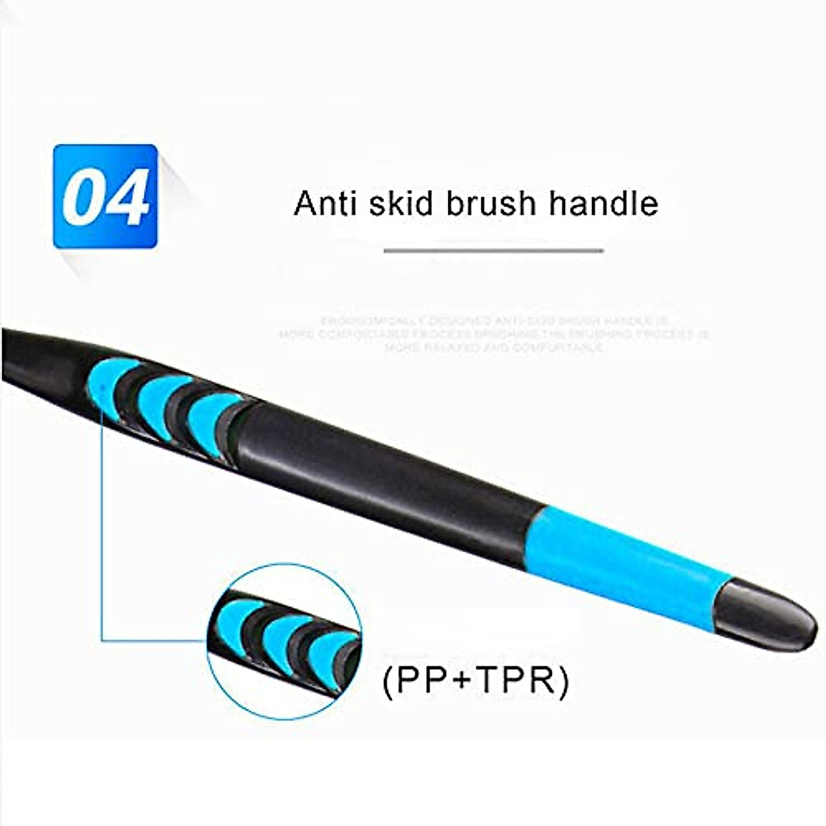 Kiminors dobrygalpe Charcoal Toothbrush Soft Toothbrush Adult Household Cleaning Toothbrush,Black, 30 * 200 * 150 MM