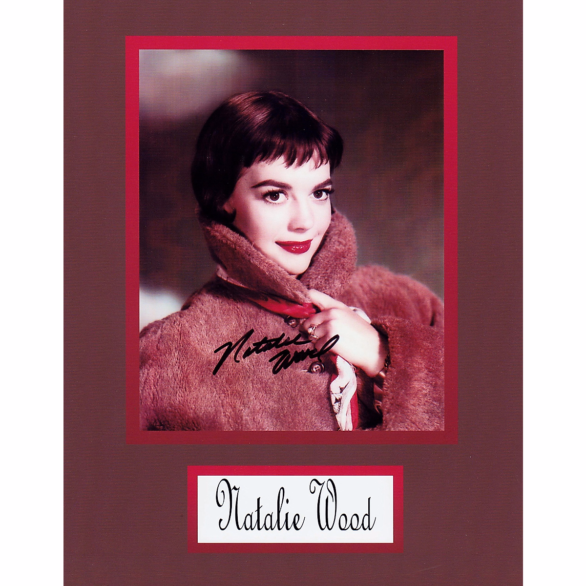 Kirkland Natalie Wood, Deceased Actress, 8 X 10 Photo Autograph on Glossy Photo Paper