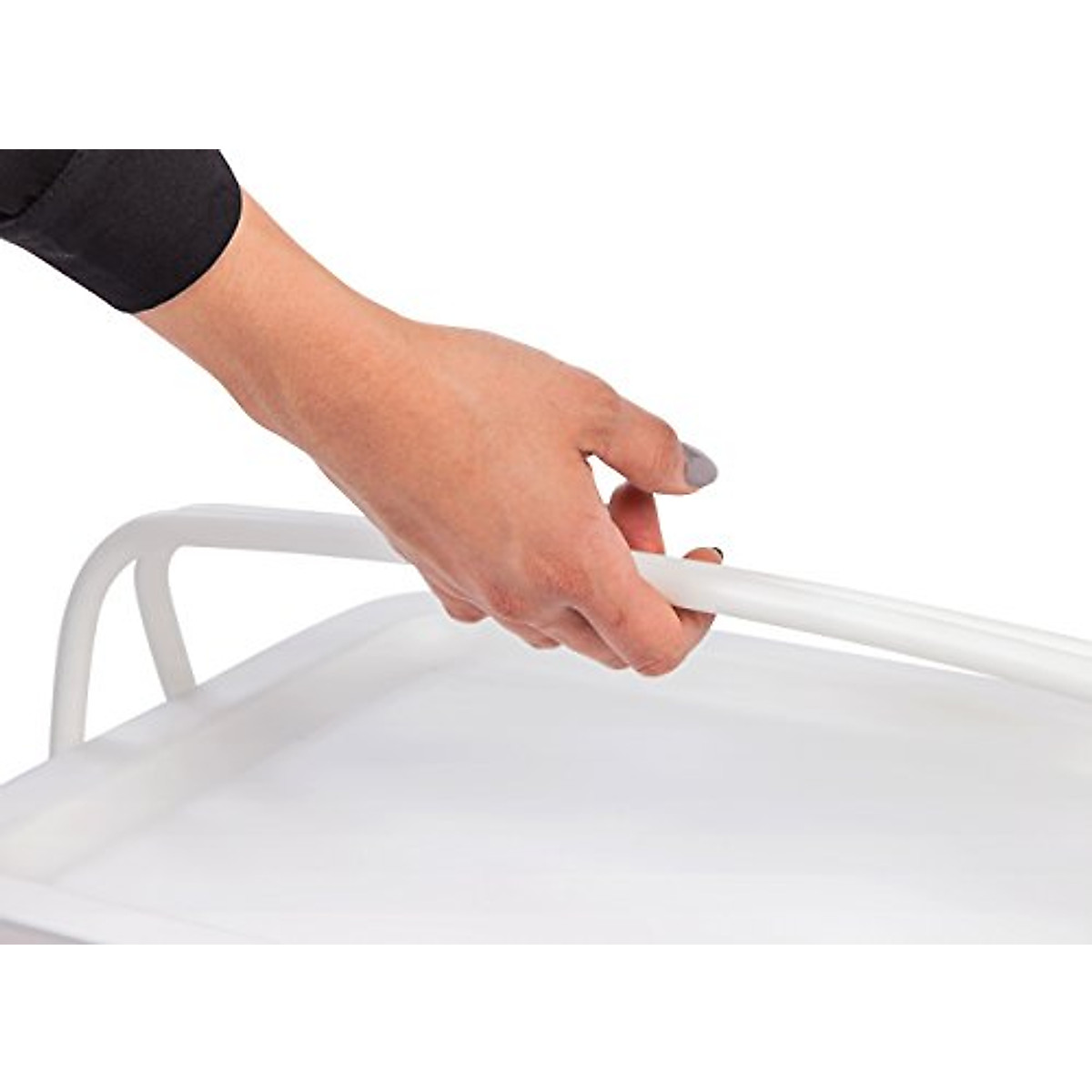 Large Stacking Basketwith Handles, Clear