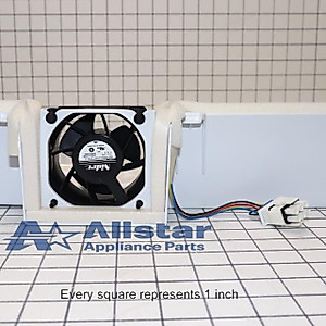 Allstar Appliance Parts WR17X28923 Refrigerator Evaporator Cover & Deli Fan Assembly