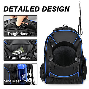 Large capacity equestrian horse riding gear horseback riding bag grooming tote bag equestrian backpack with helmet holder ringside equipment casual daypack backpacks