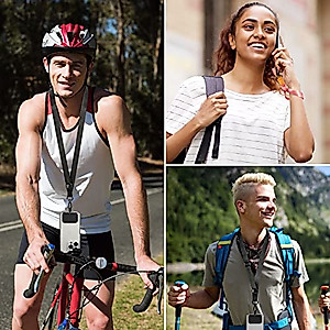 Cell Phone Lanyard, Zafolia Phone Strap, Phone Tether,Wrist Leash for Key, Universal Adjustable Crossbody Neck Straps Leash for iPhone Case ID Badges and Most Smartphones