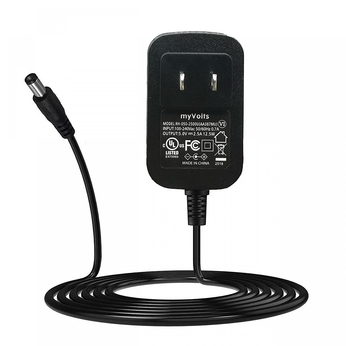 MyVolts 5V Power Supply Adaptor Compatible with/Replacement for TC-Helicon Go Solo, Go Twin Audio Interface - US Plug